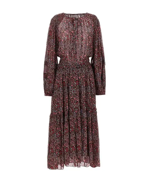 Isabel Marant Étoile Floral Printed Midi Dress - Multicolor