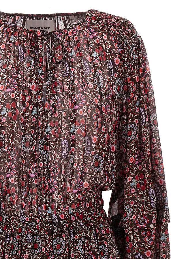 Isabel Marant Étoile Floral Printed Midi Dress - Multicolor
