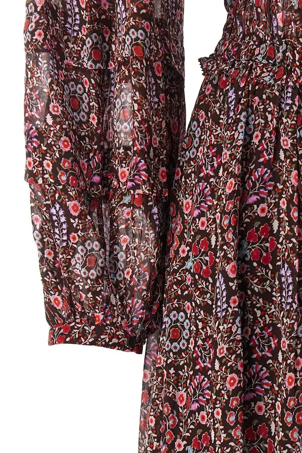 Isabel Marant Étoile Floral Printed Midi Dress - Multicolor