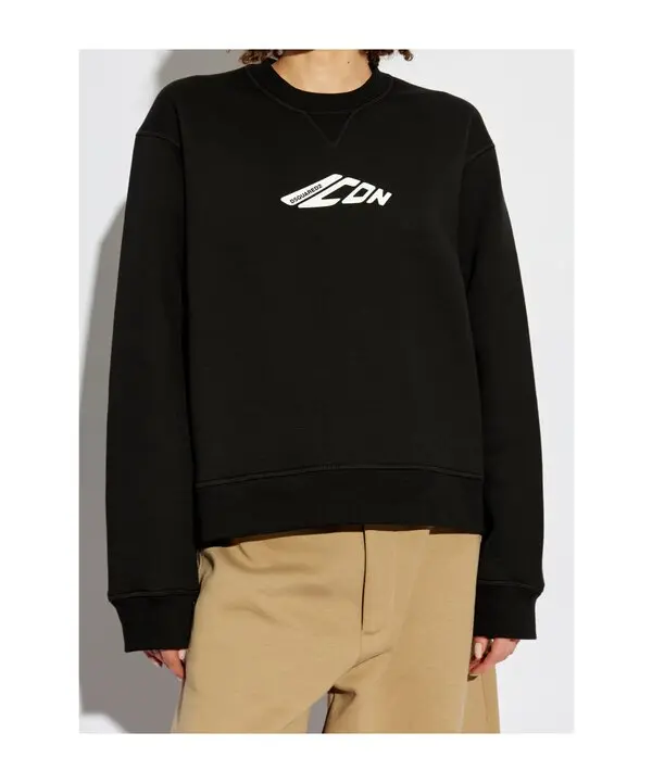 Dsquared2 Icon Logo Printed Crewneck Sweatshirt
