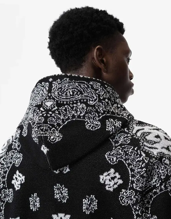 Amiri Bandana Print Hoodie - Black