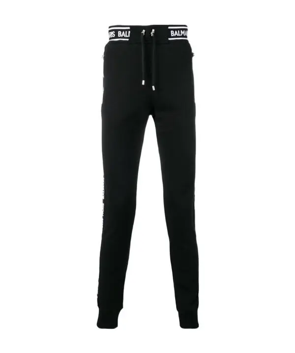 Balmain Logo Stripe Track Trousers