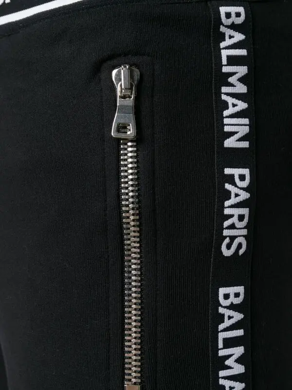Balmain Logo Stripe Track Trousers