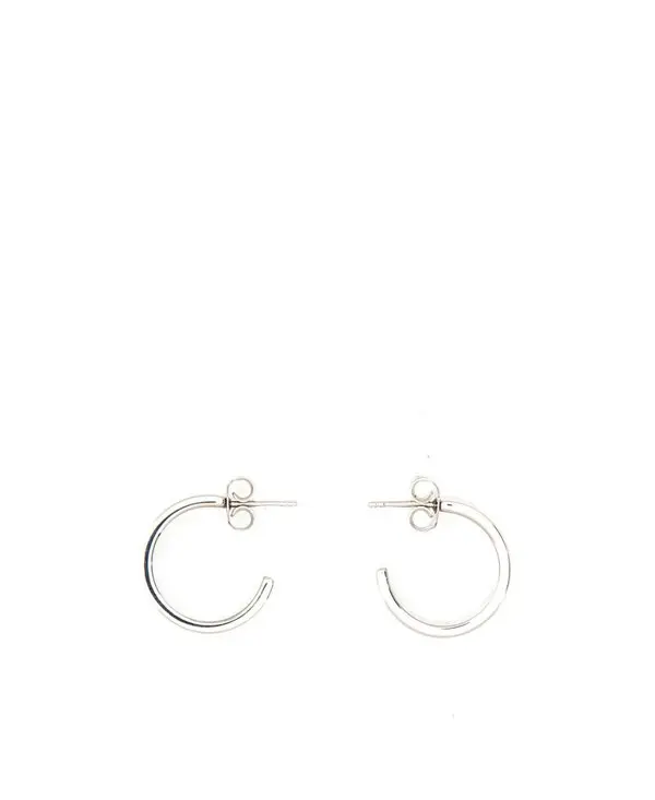 MAISON MARGIELA Logo Engraved Hoop Earrings