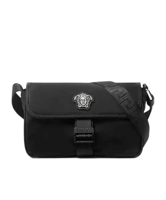 Versace La Medusa Mini Shoulder Bag - Black/silver