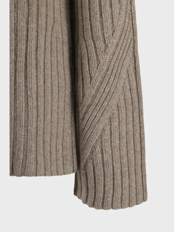 Khaite Crewneck Knitted Jumper With Long Sleeves - Gray