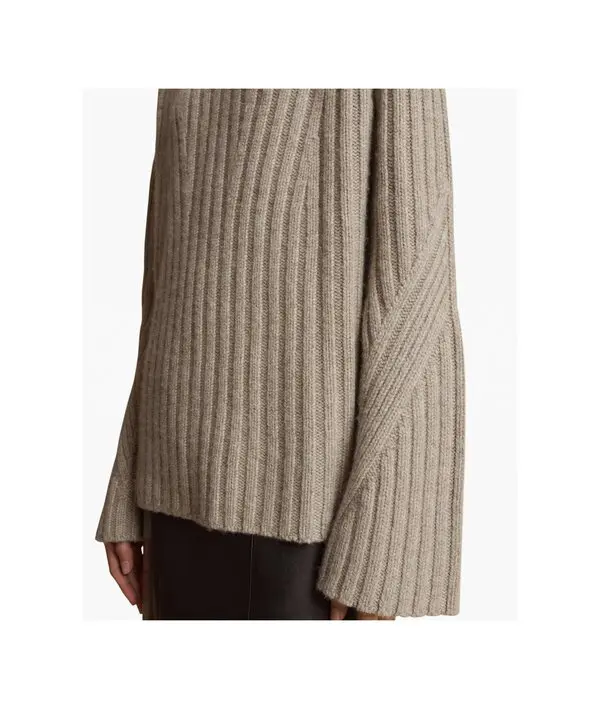 Khaite Crewneck Knitted Jumper With Long Sleeves - Gray
