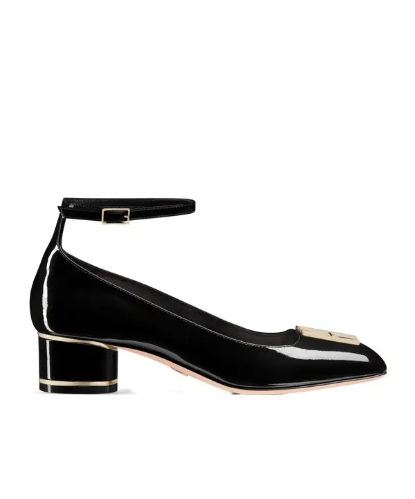 Dior Miss Pumps With Gold Tone Embellishment