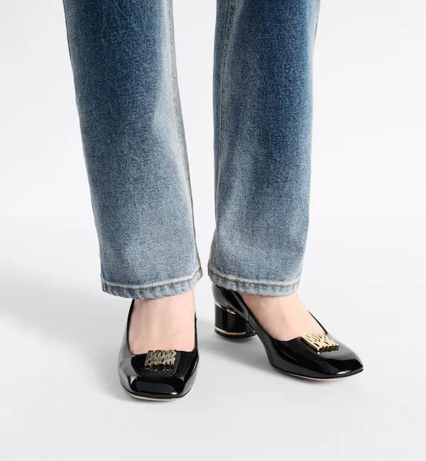Dior Miss Pumps With Gold Tone Embellishment