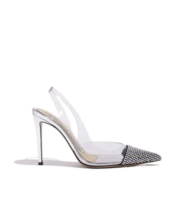 Alexandre Vauthier Embellished Pointed-toe Pumps - White