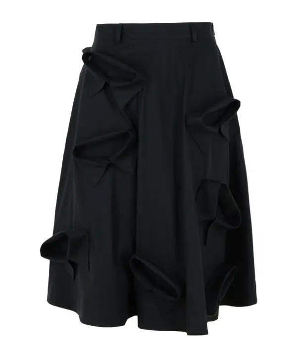 Moschino A-line Skirt With Lapel Detailing