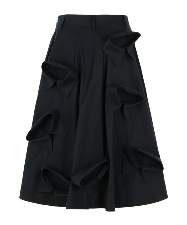Moschino A-line Skirt With Lapel Detailing
