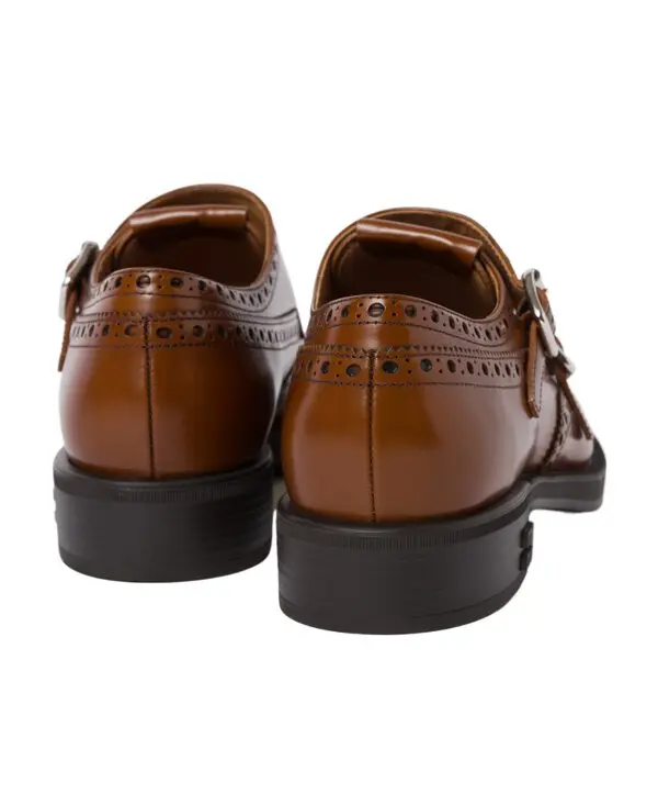 Miu Miu Church's X Brushed Leather Double Monk Brogue