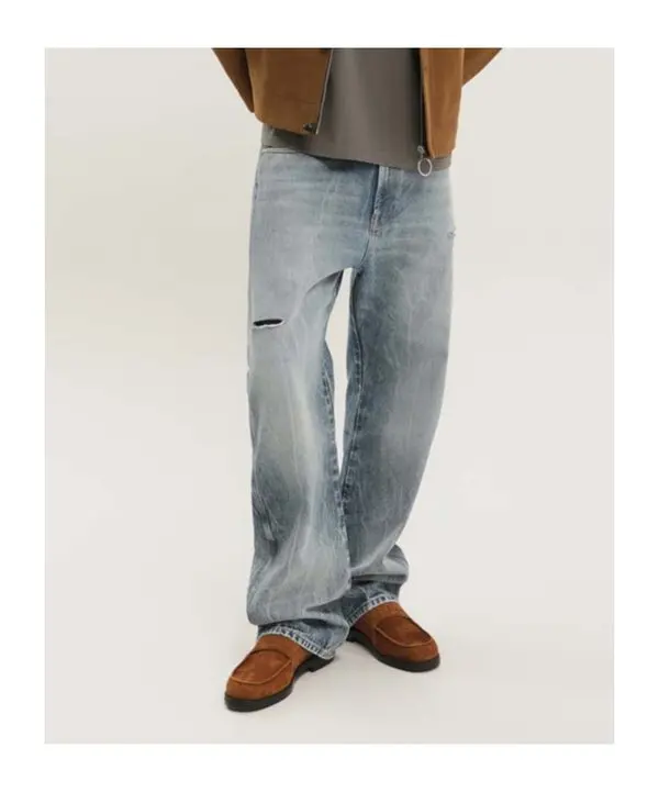 1989 STUDIO Distressed Wide-leg Jeans