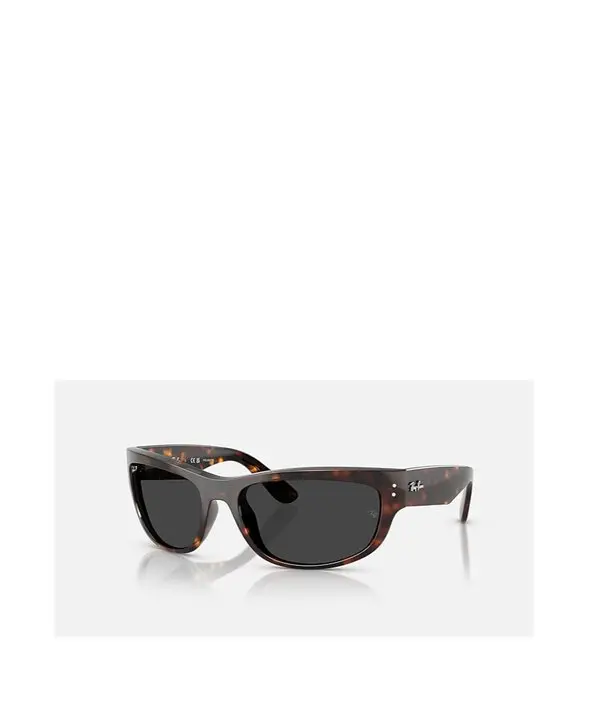 Ray-ban Mega Balorama Rectangular Sunglasses - Black