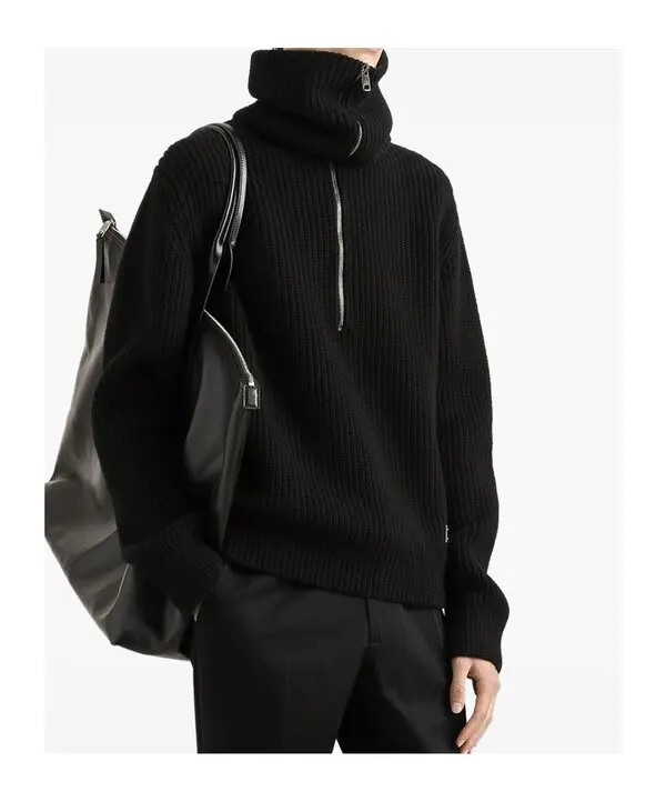 Dolce & Gabbana Half-zip Ribbed Cardigan