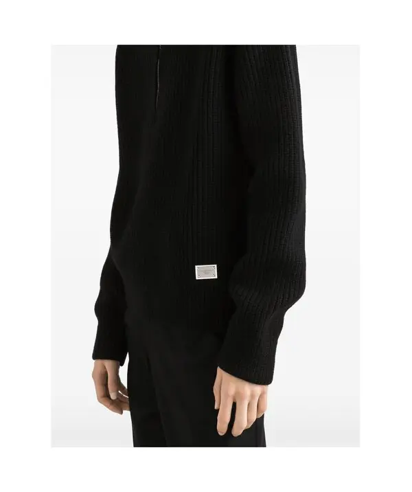 Dolce & Gabbana Half-zip Ribbed Cardigan
