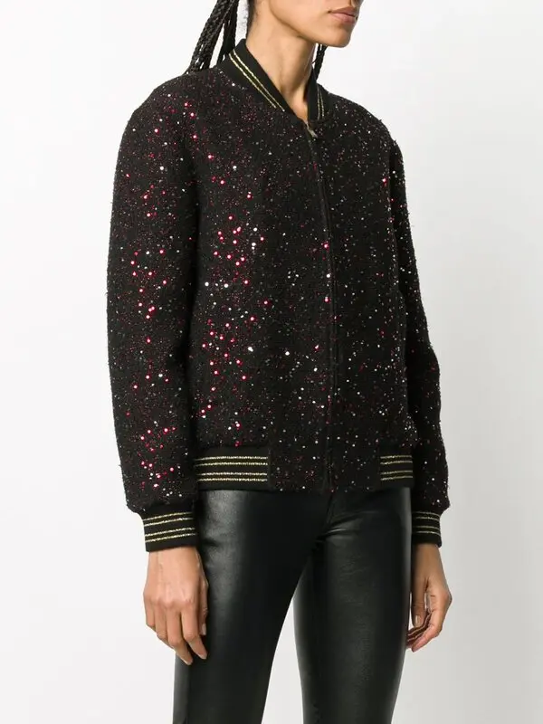 Saint Laurent Sequin Bomber Jacket