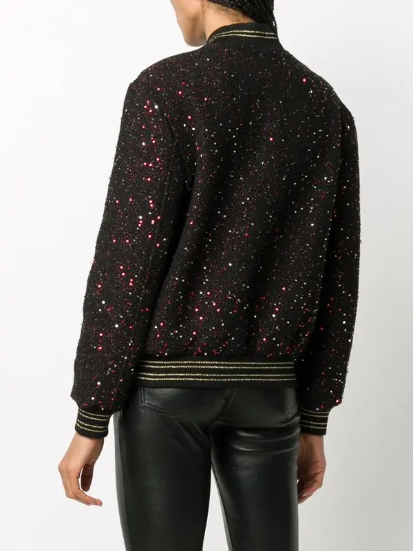 Saint Laurent Sequin Bomber Jacket