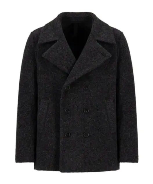 Harris Wharf London Double-breasted Wool Peacoat