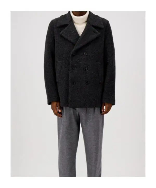 Harris Wharf London Double-breasted Wool Peacoat
