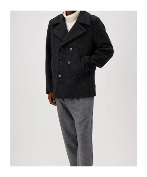 Harris Wharf London Double-breasted Wool Peacoat