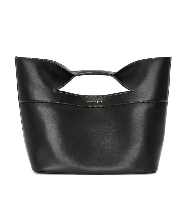 Alexander McQueen Small Top Handle Bag With Logo Detail