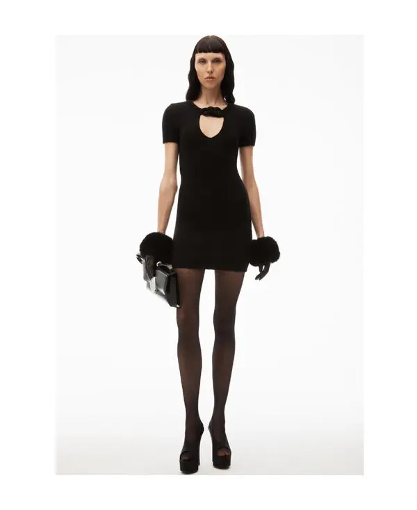 Alexander Wang Knit Mini Dress With Cut-out Detail