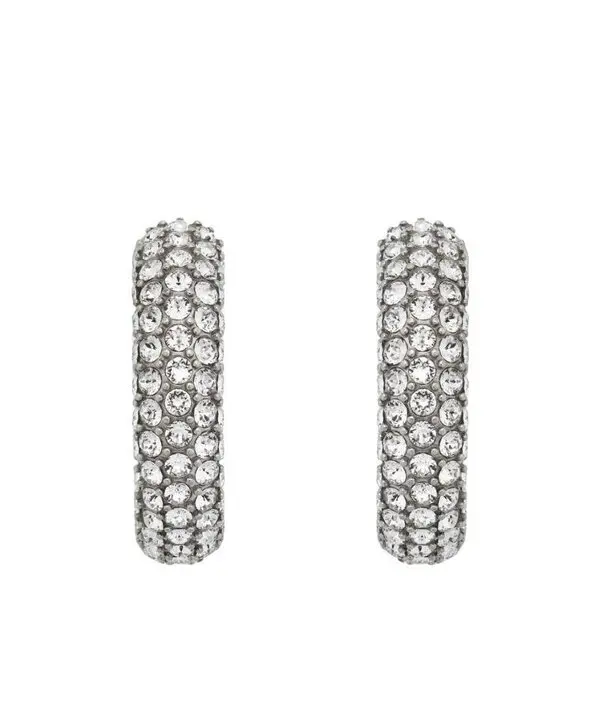 Gucci Crystal-embellished Hoop Ear Cuffs - Gray