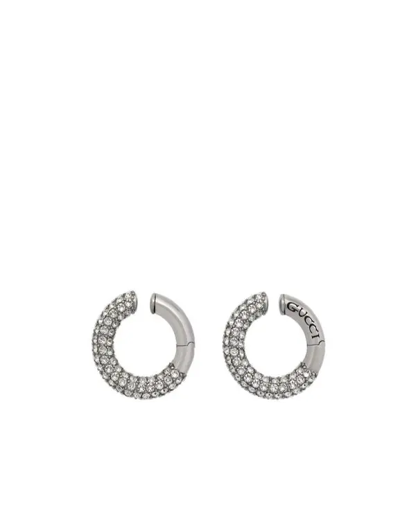 Gucci Crystal-embellished Hoop Ear Cuffs