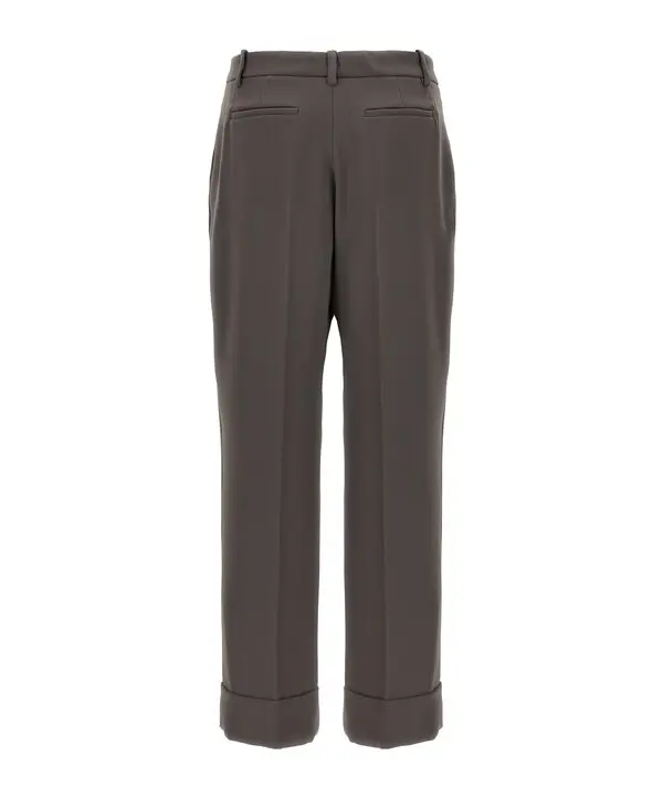 P.a.r.o.s.h Belted Casual Trousers - Black