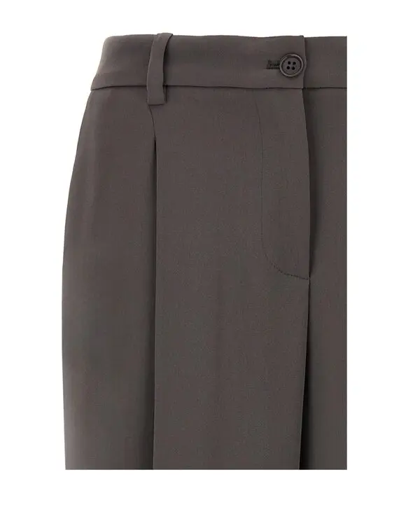 P.a.r.o.s.h Belted Casual Trousers - Black