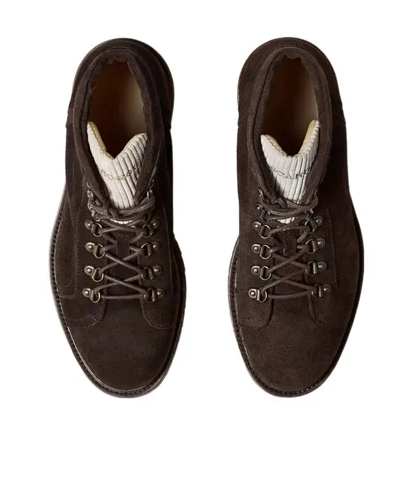 SCAROSSO Theodore Bootmocsued Suede Lace Up Boots