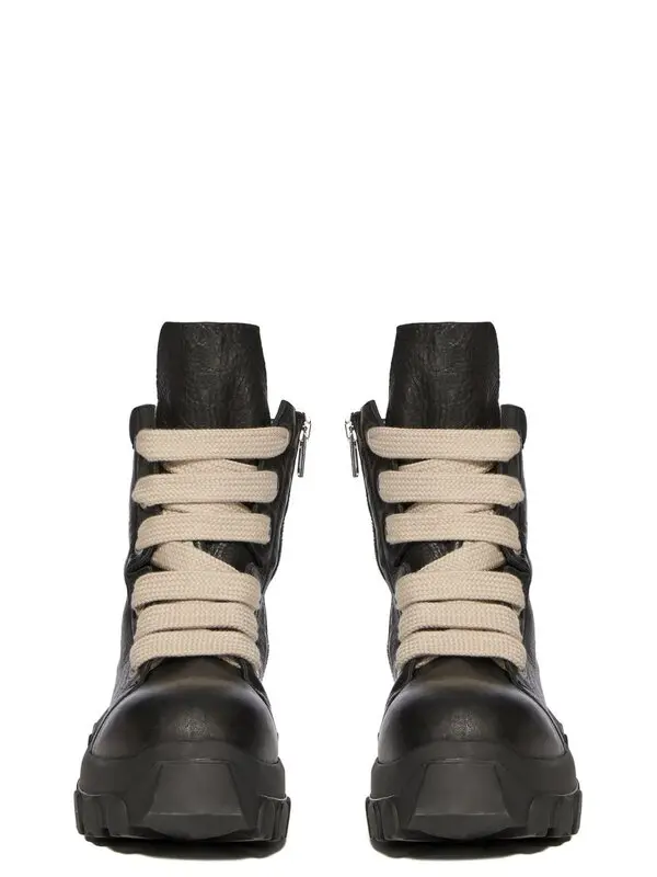 Rick Owens Lace-up Combat Boots