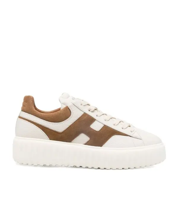 Hogan H-striped Platform Sneakers - White