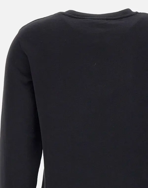 Maison Kitsuné Crewneck Sweatshirt With Fox Head Patch - Black