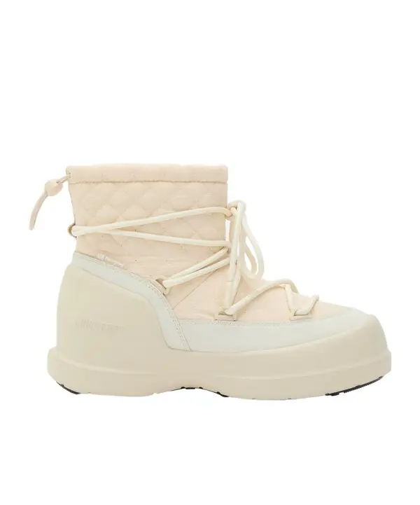 Moon Boot Mezzaluna Quilted Boots - Cream