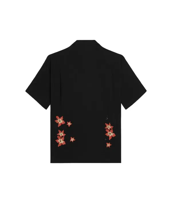 Celine Embroidered Hawaiian Shirt In Viscose