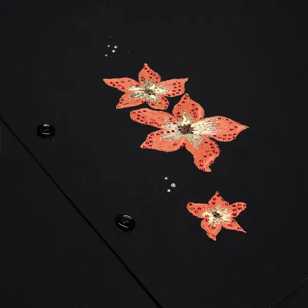 Celine Embroidered Hawaiian Shirt In Viscose