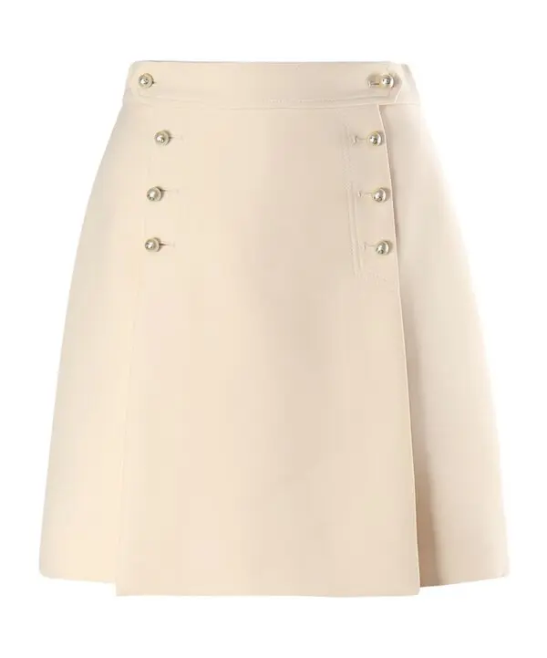 Dior Button-detailed Wrap Skirt