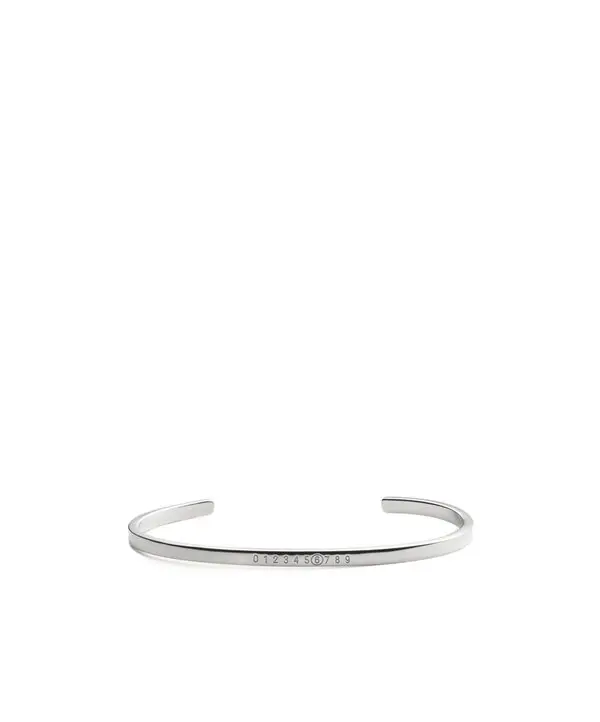 MAISON MARGIELA Numeric Minimal Signature Cuff Bracelet - White