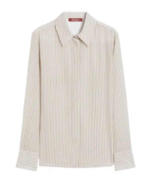 Max Mara Flirt Striped Shirt - Camel