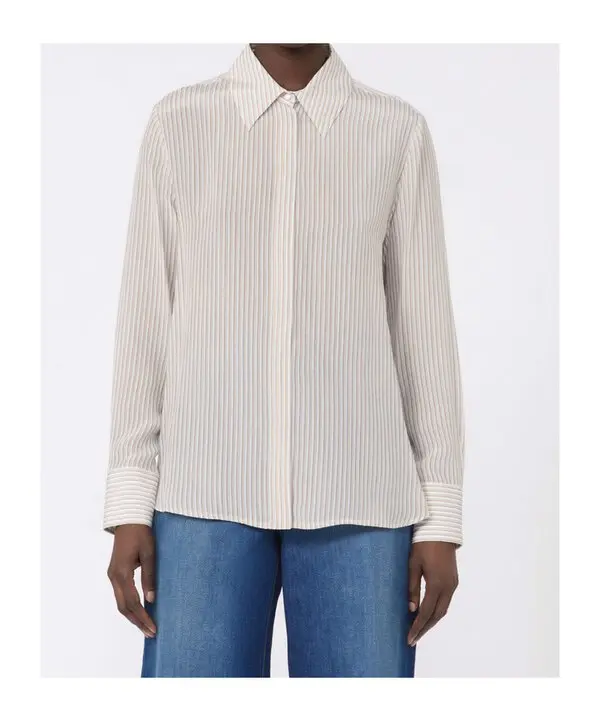 Max Mara Flirt Striped Shirt - Camel