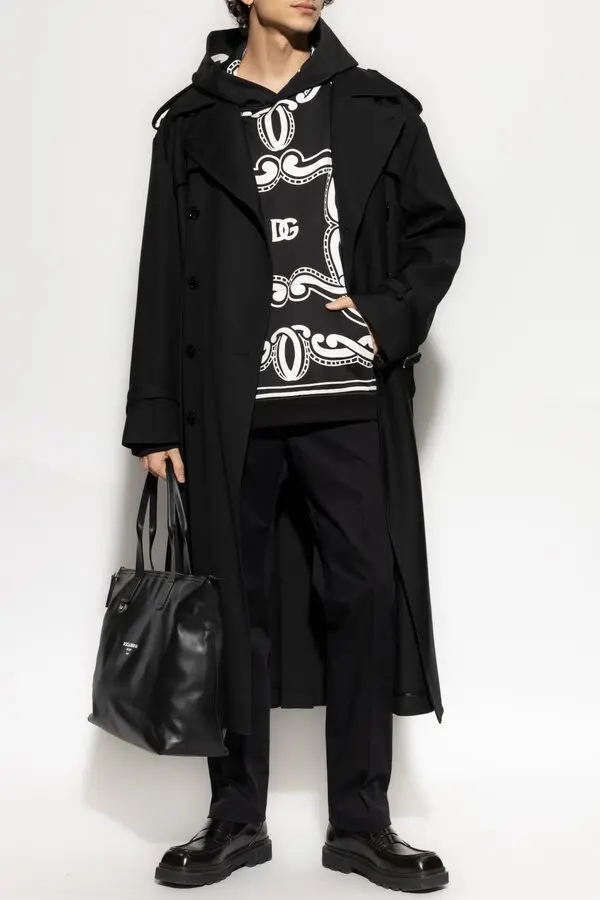 Dolce & Gabbana Bandana Print Drop Shoulder Hoodie