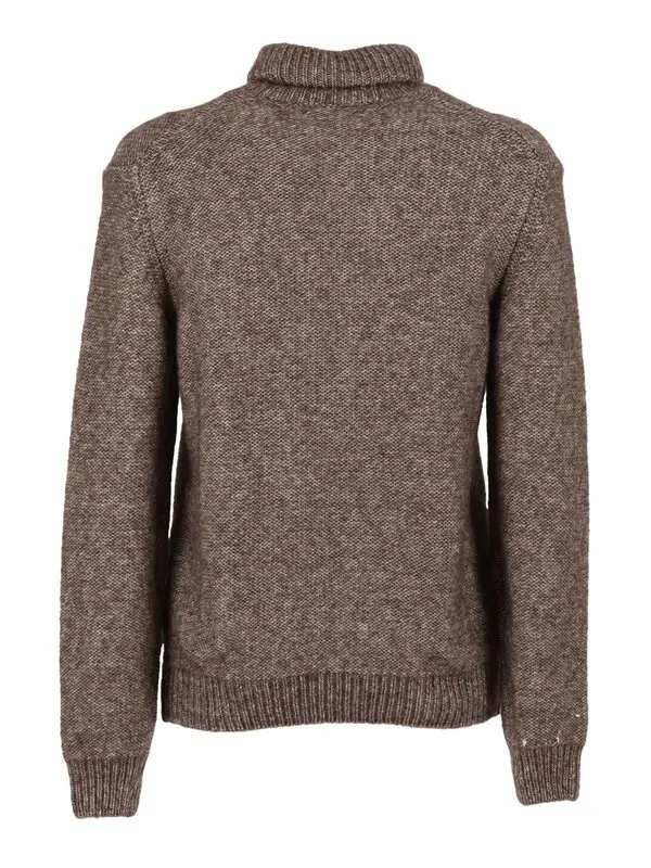 K-WAY Turtle Neck Knitted Jumper - Brown