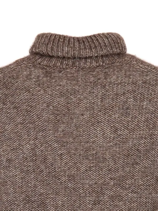 K-WAY Turtle Neck Knitted Jumper - Brown