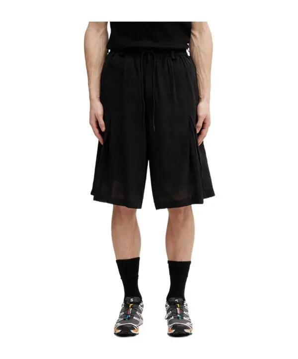 Y3 Oversized Pleated Shorts