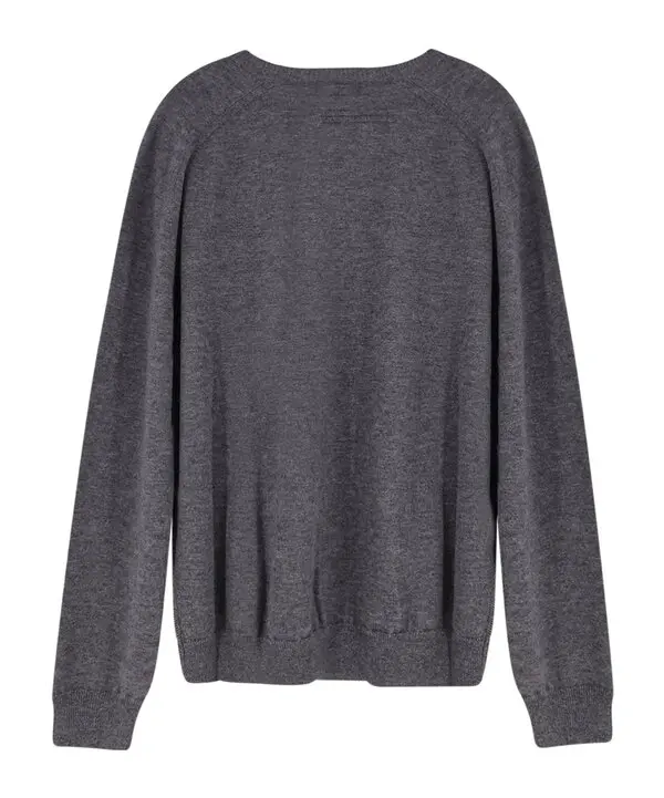 Zegna Long-sleeved V-neck Jumper - Black