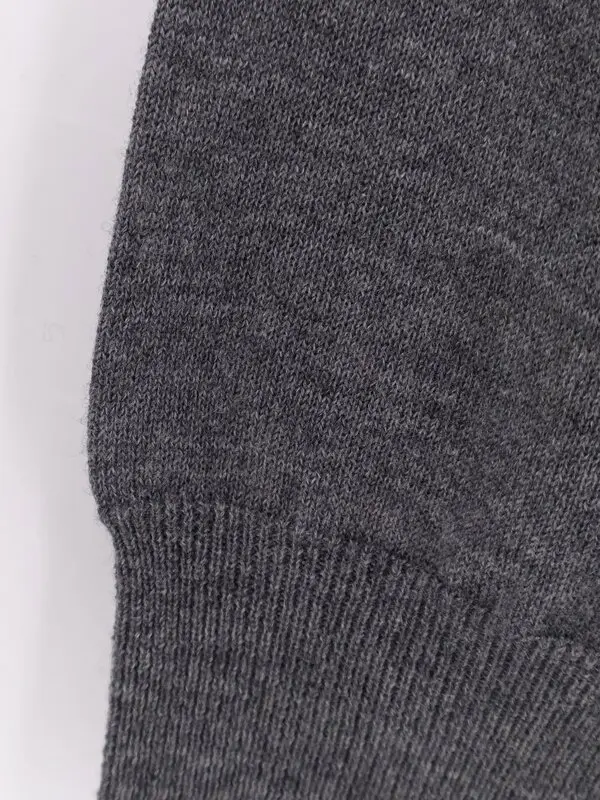 Zegna Long-sleeved V-neck Jumper - Black