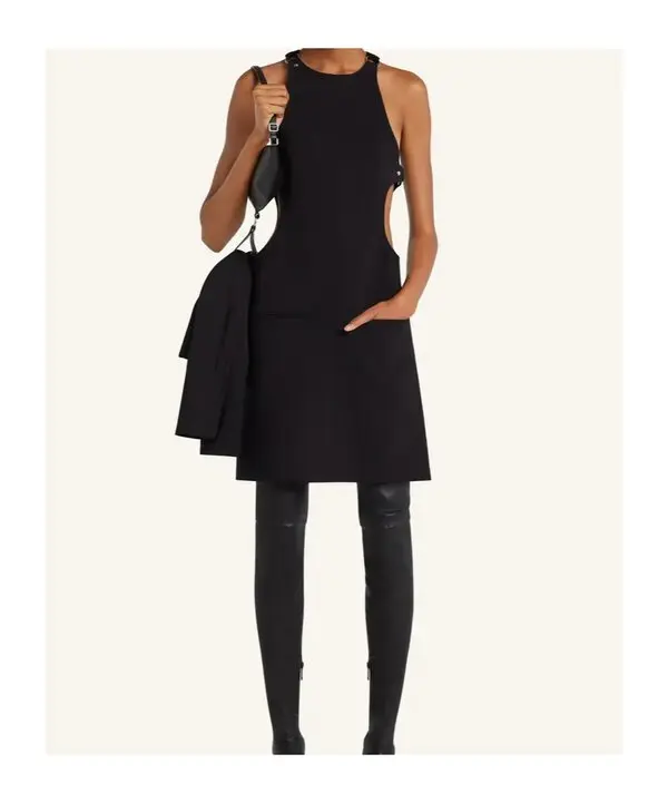COURREGES Courrèges Tailored A-line Dress With Buckle Detail